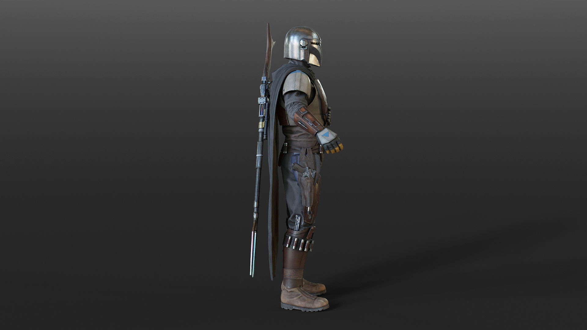 3D model Mandalorian Armor - 3D AssetKit VR / AR / low-poly | CGTrader