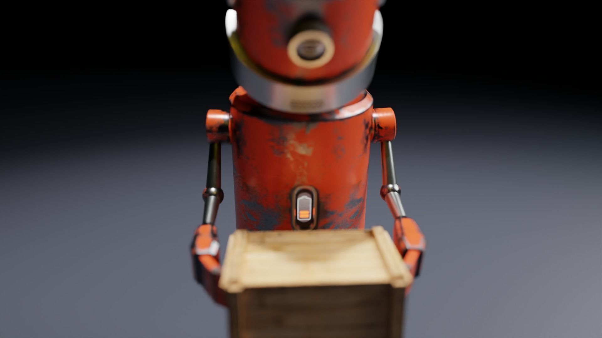 ROX-49 Low Poly Robot 3D Model 3D model rigged | CGTrader