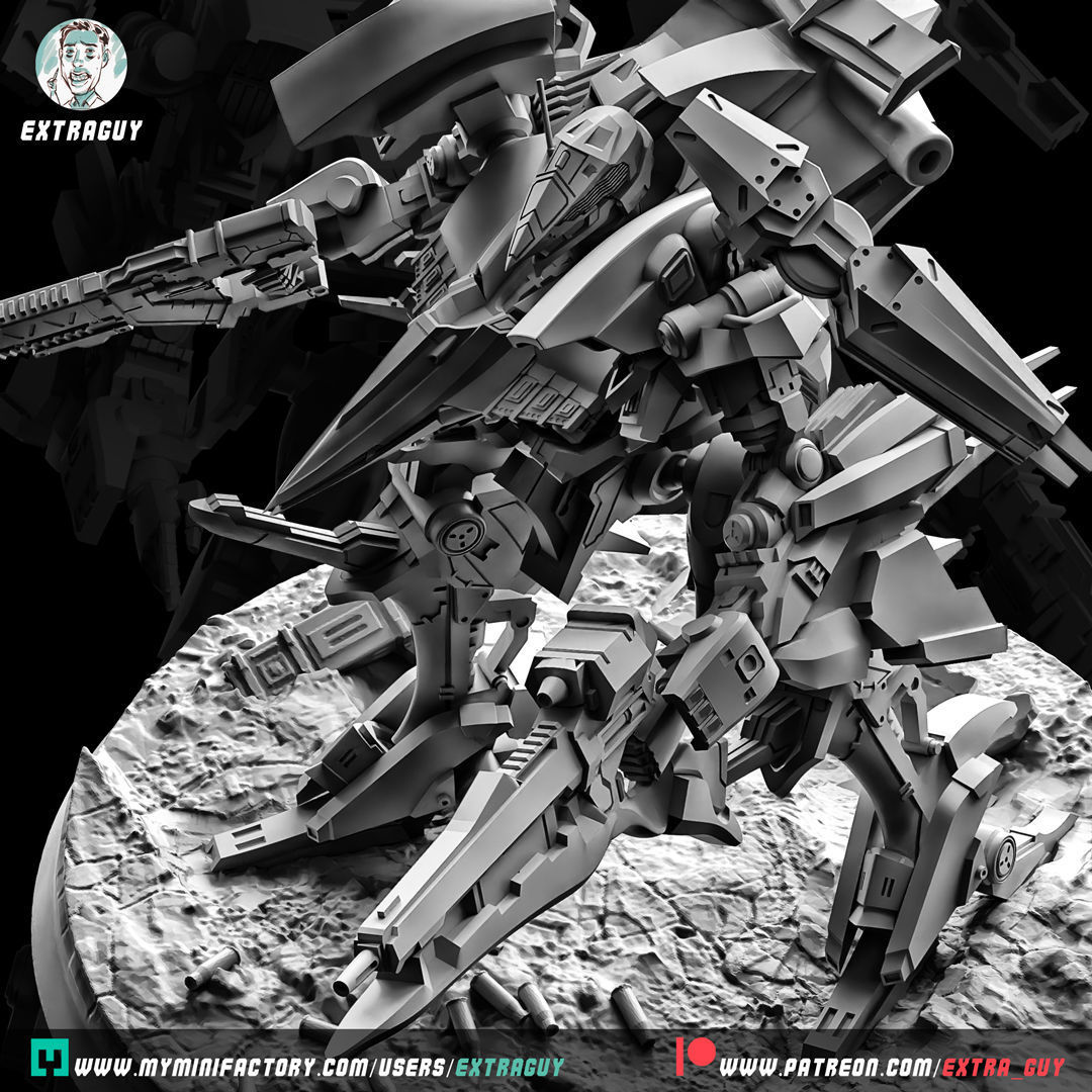 Armored Core Rayleonard 75mm 3D model 3D printable | CGTrader