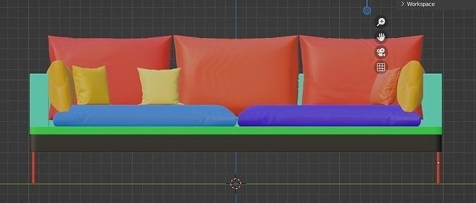 couch modal 3D model | CGTrader