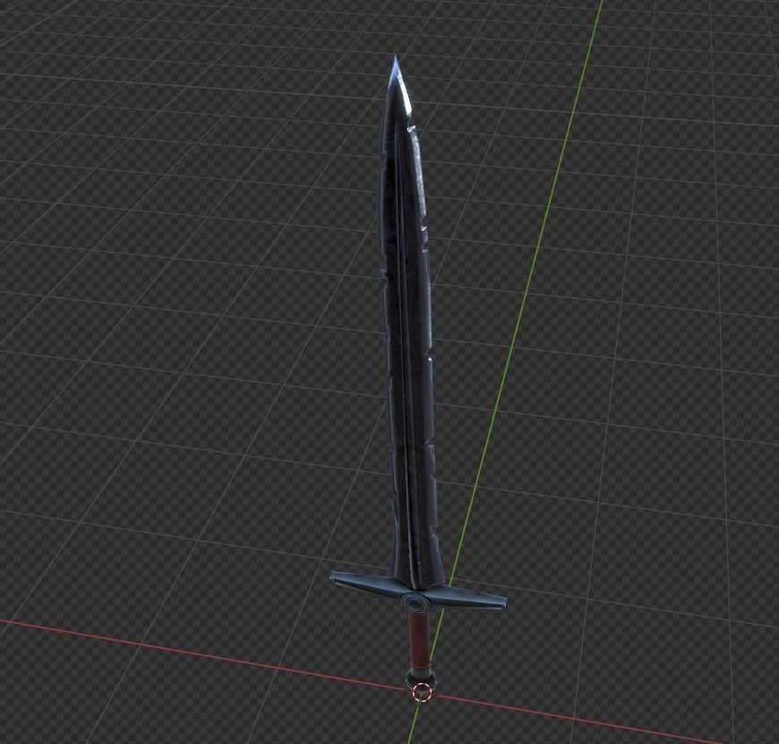3D model All-Black the Necrosword - Gorr Sword VR / AR / low-poly ...