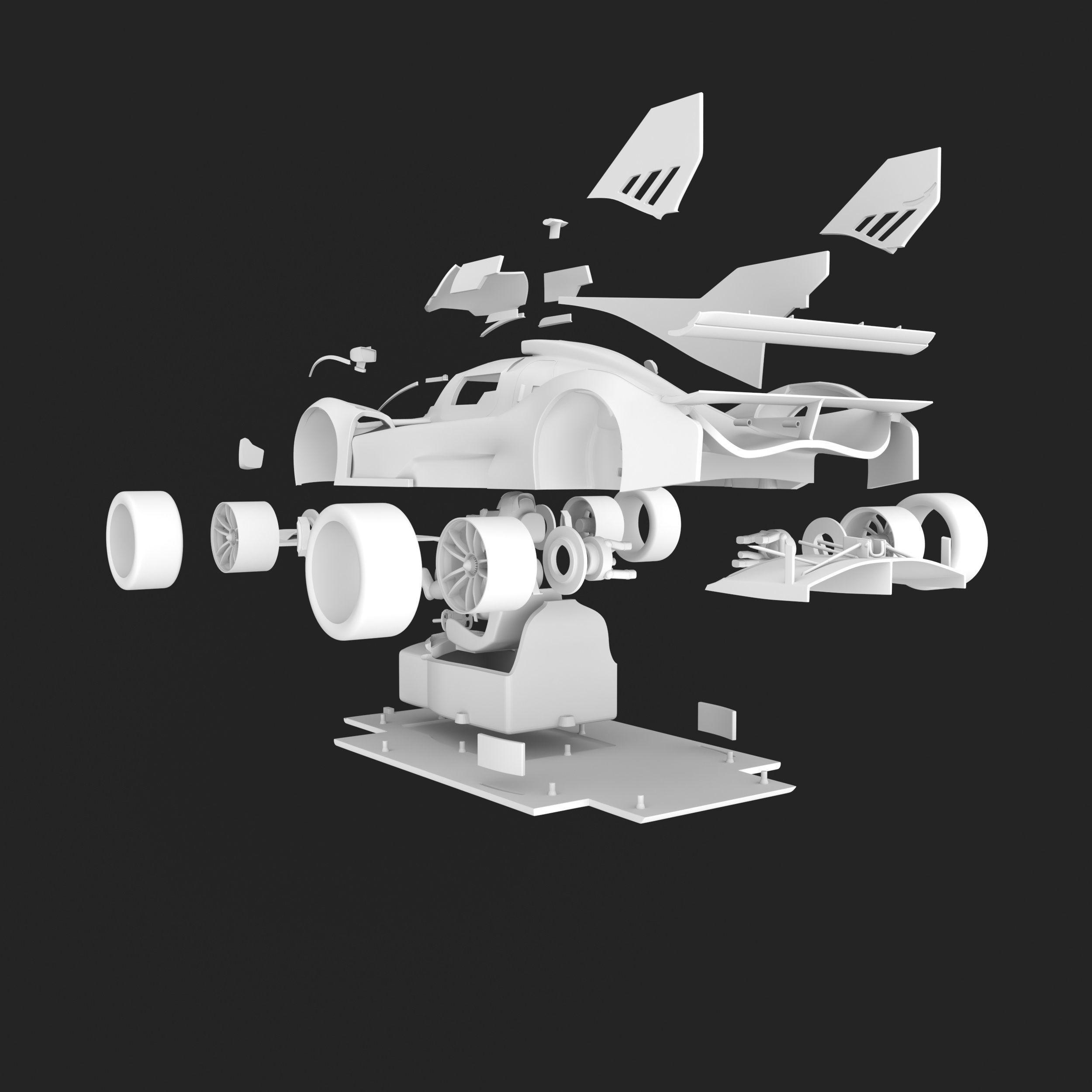 Ferrari 499P Le Mans Hypercar 2023 Ready to Print STL Files 3D model 3D ...