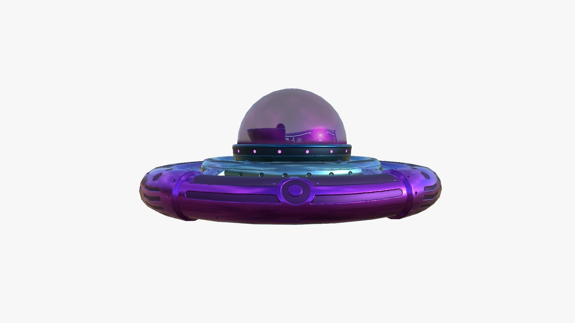 3D model Alien Spaceship UFO E04 Purple Blue - Sci Fi Spacecraft Design ...