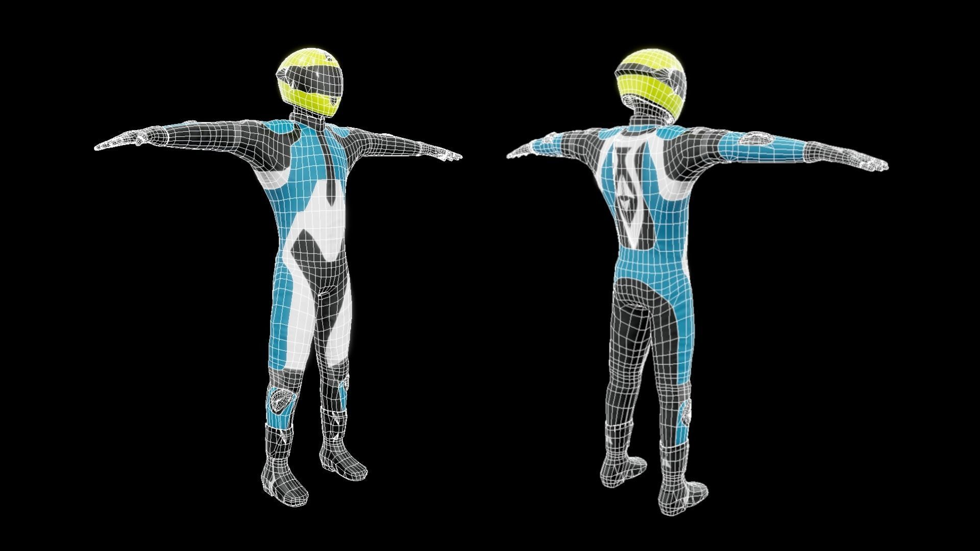 3D model Rider Pro Rigged VR / AR / low-poly | CGTrader