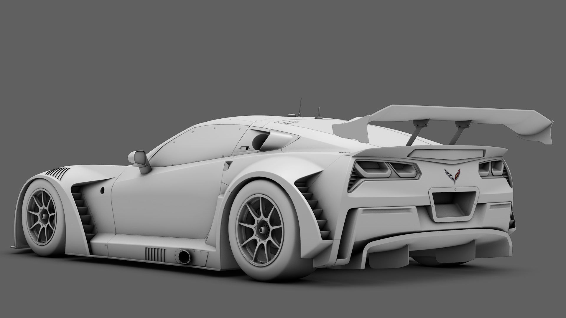 Chevrolet Corvette C7 GT-R GT3 HP 3D model | CGTrader