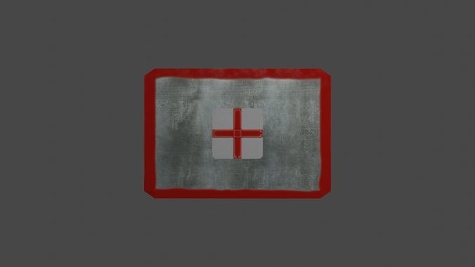 3D model Basic Metal Health pack Made in Blender and 3dCoatTextura VR ...