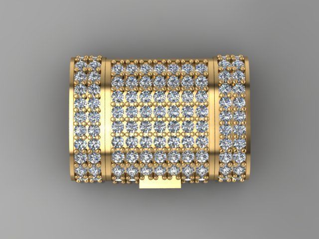 clasp cuban chain oval shape 3D model 3D printable | CGTrader