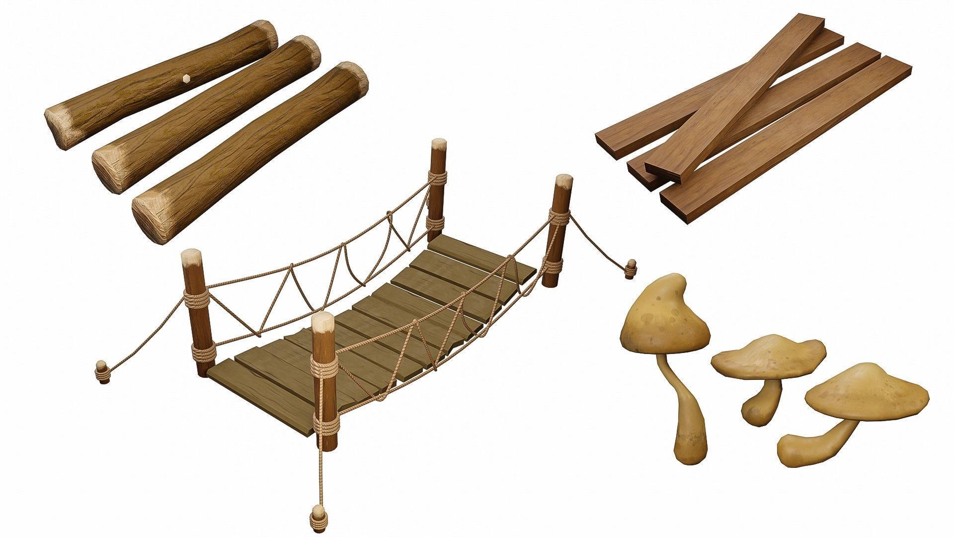 3D model Stylized Top Down Game Pack VR / AR / low-poly | CGTrader