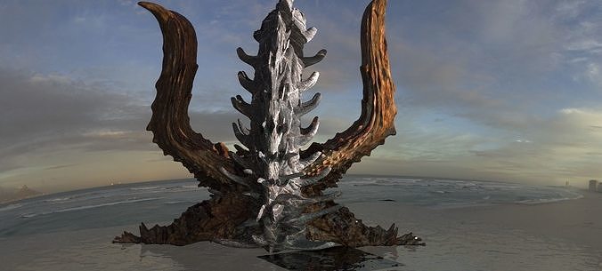 Alien Dragon God Bone Massive 3 3D model | CGTrader