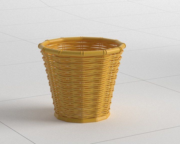 Laundry bucket 3D model | CGTrader