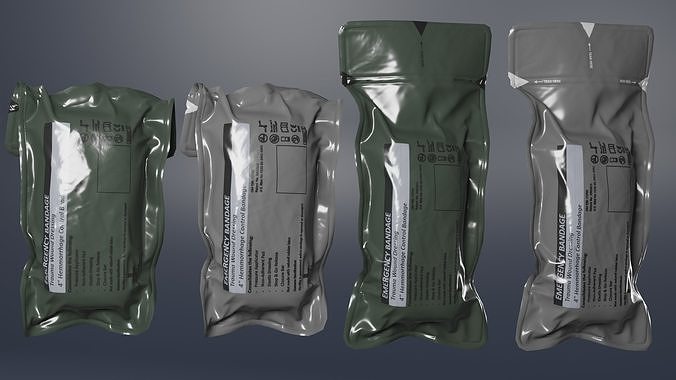 3D model T3 Military Emergency Bandage VR / AR / low-poly | CGTrader