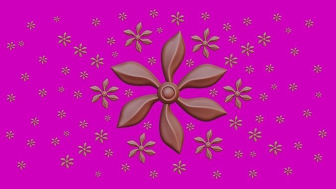 Flower Pattern free 3D model 3D printable | CGTrader