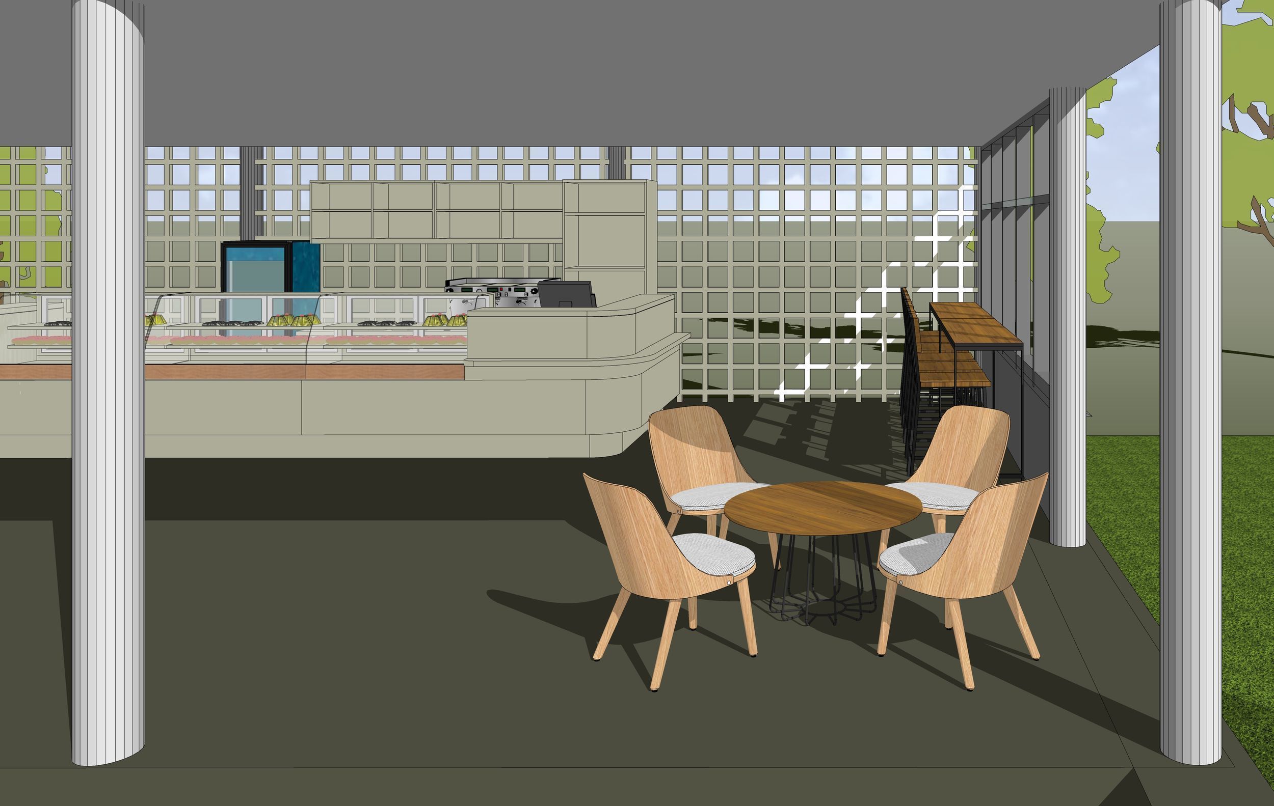 Cafe 2022-2003 3D model | CGTrader