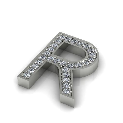 Letter R Model 2880 3D model 3D printable | CGTrader
