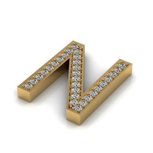 Letter N Model 2877 3D model 3D printable | CGTrader