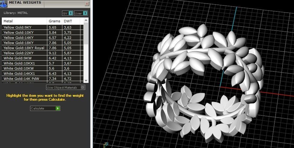 Ring olive leaf Model 2862 3D model 3D printable | CGTrader
