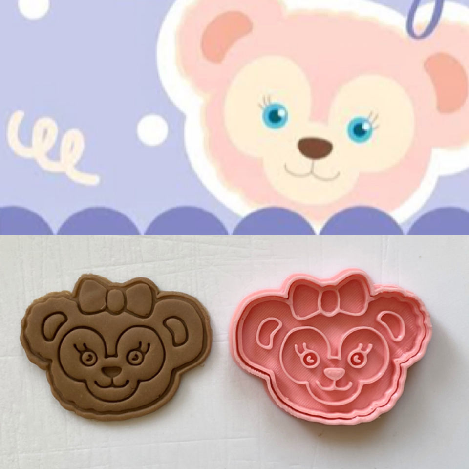 DUFFY AND FRIENDS - SHELLIE MAY BEAR COOKIE CUTTER STAMP 3D model 3D ...