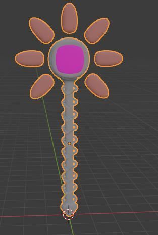 3D model Staff of Flower VR / AR / low-poly | CGTrader