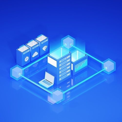 3D Render of Blockchain Technology for Visualization 3D model | CGTrader