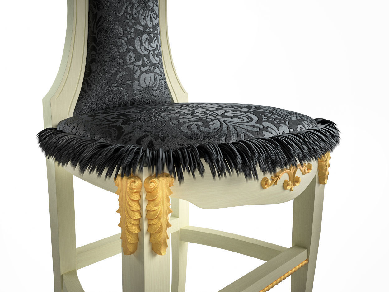 Imperial classic stool - chair 3D model | CGTrader