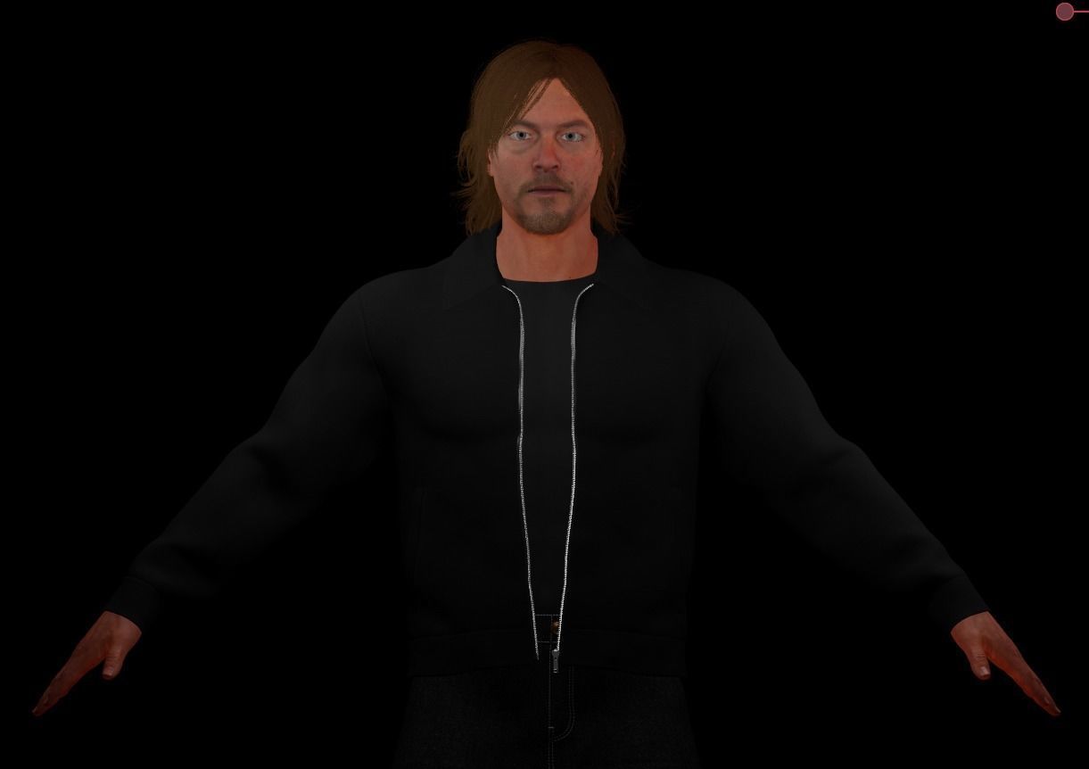 3D model The Walking Dead - Daryl Dixon Low Poly Rigged 3d model VR ...
