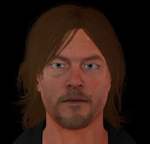 3D model The Walking Dead - Daryl Dixon Low Poly Rigged 3d model VR ...