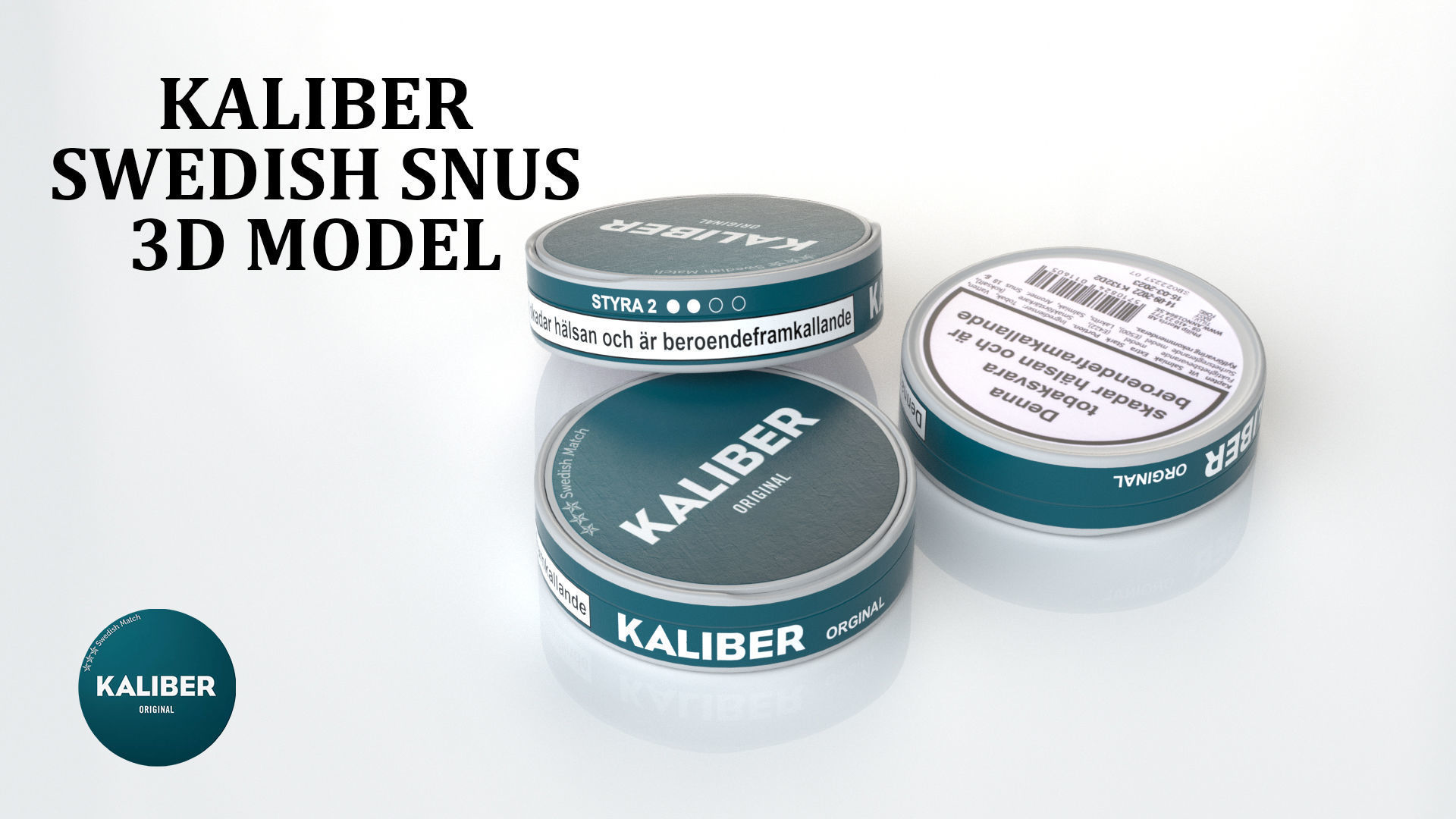 Kaliber Snus 3D model | CGTrader