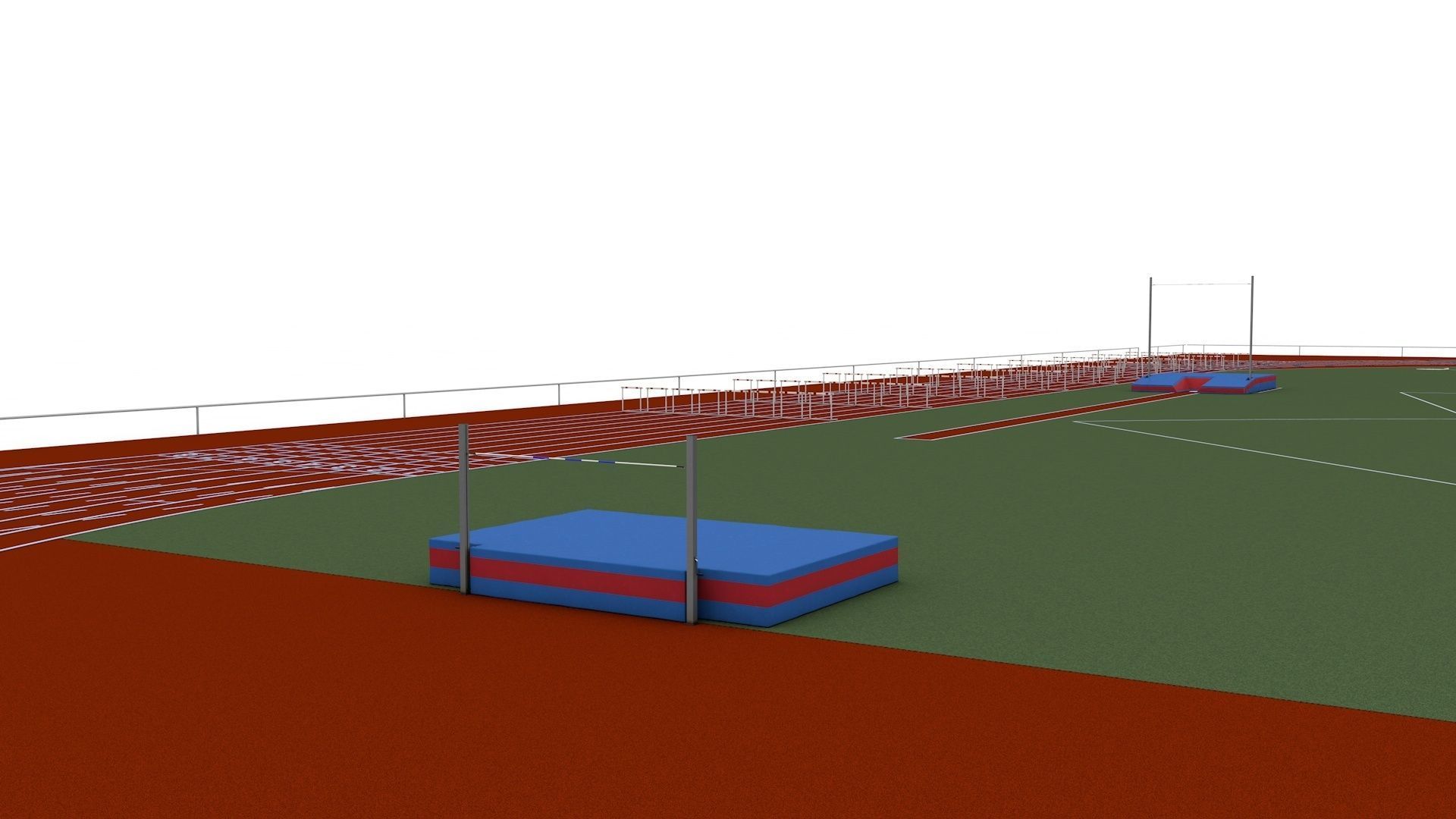 Athletics stadium 3D model | CGTrader