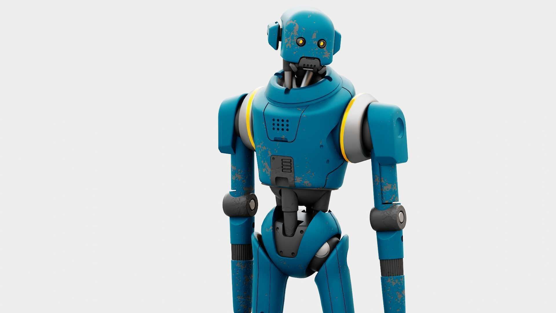 IMPERIAL PROTOCOL DROID RIGGED 3D model rigged | CGTrader