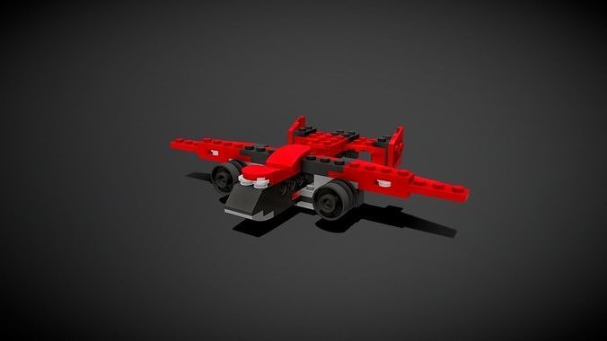 Lego Plane 3D model | CGTrader