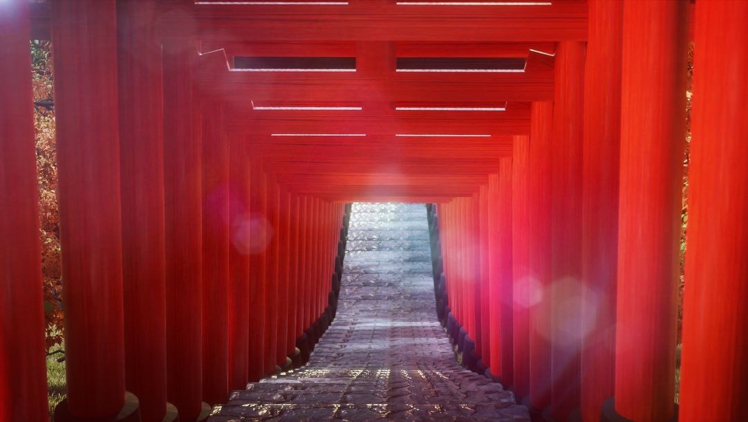 shrine gate 3D model | CGTrader