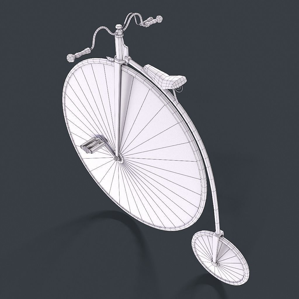 3D model Penny Farthing VR / AR / low-poly | CGTrader