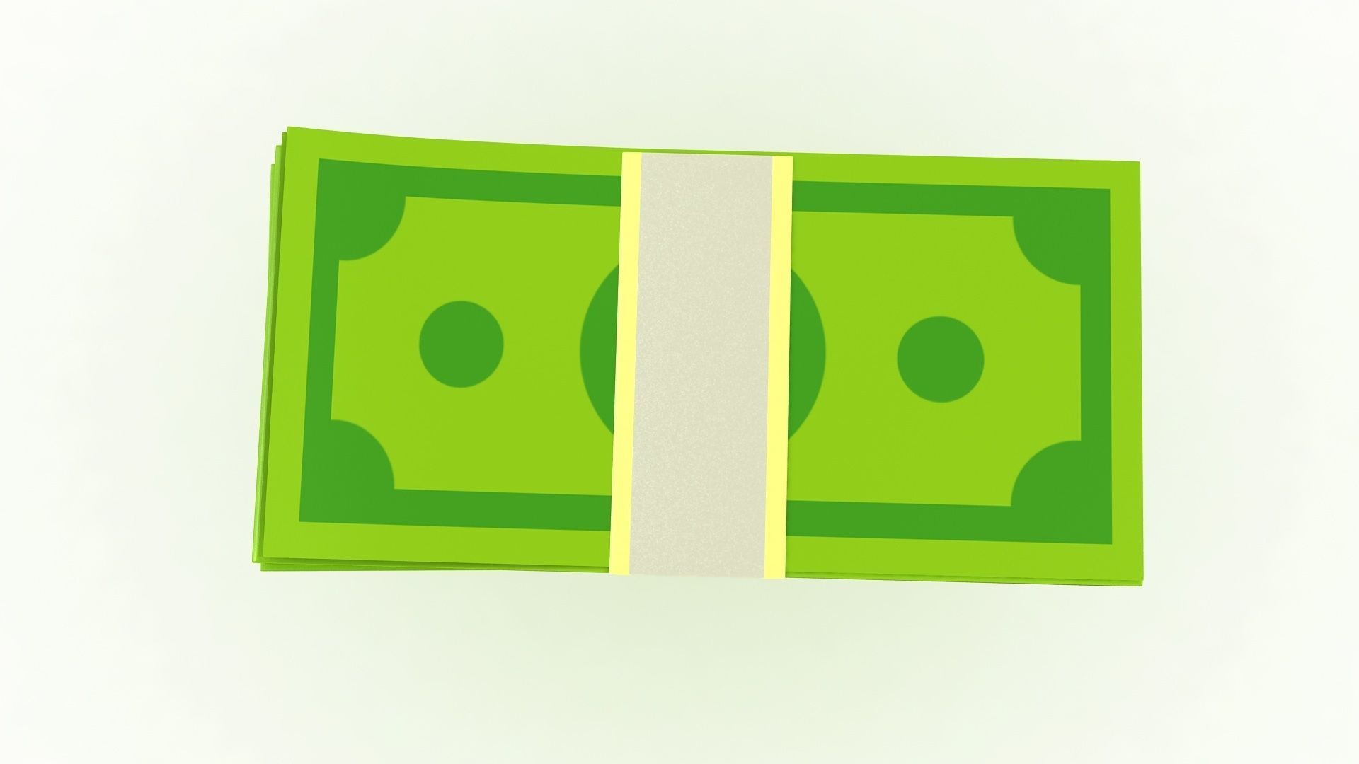 3D model Cartoon Money Bill stack VR / AR / low-poly | CGTrader
