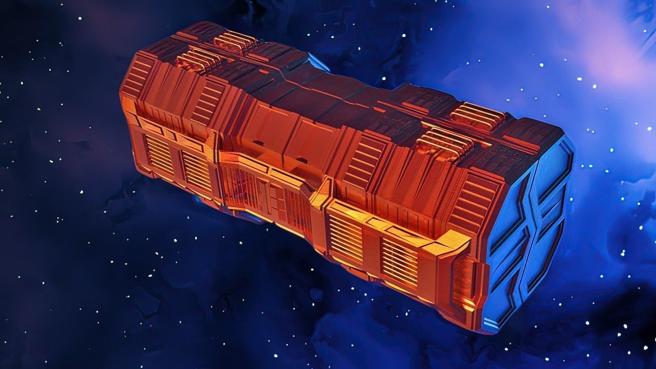 Sci-Fi Space Container 3D model | CGTrader
