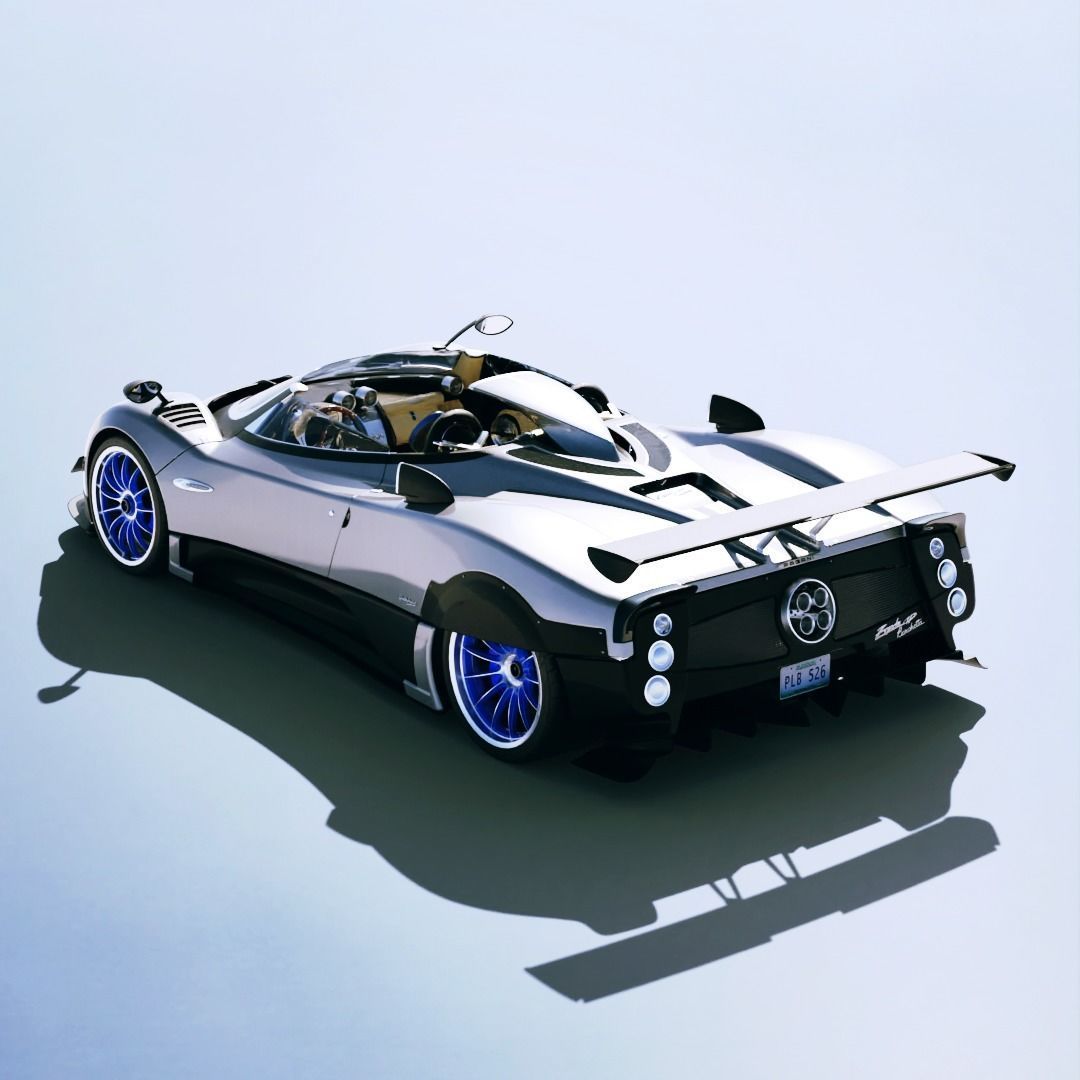 3D model Pagani Zonda HP Barchetta 2021 VR / AR / low-poly | CGTrader