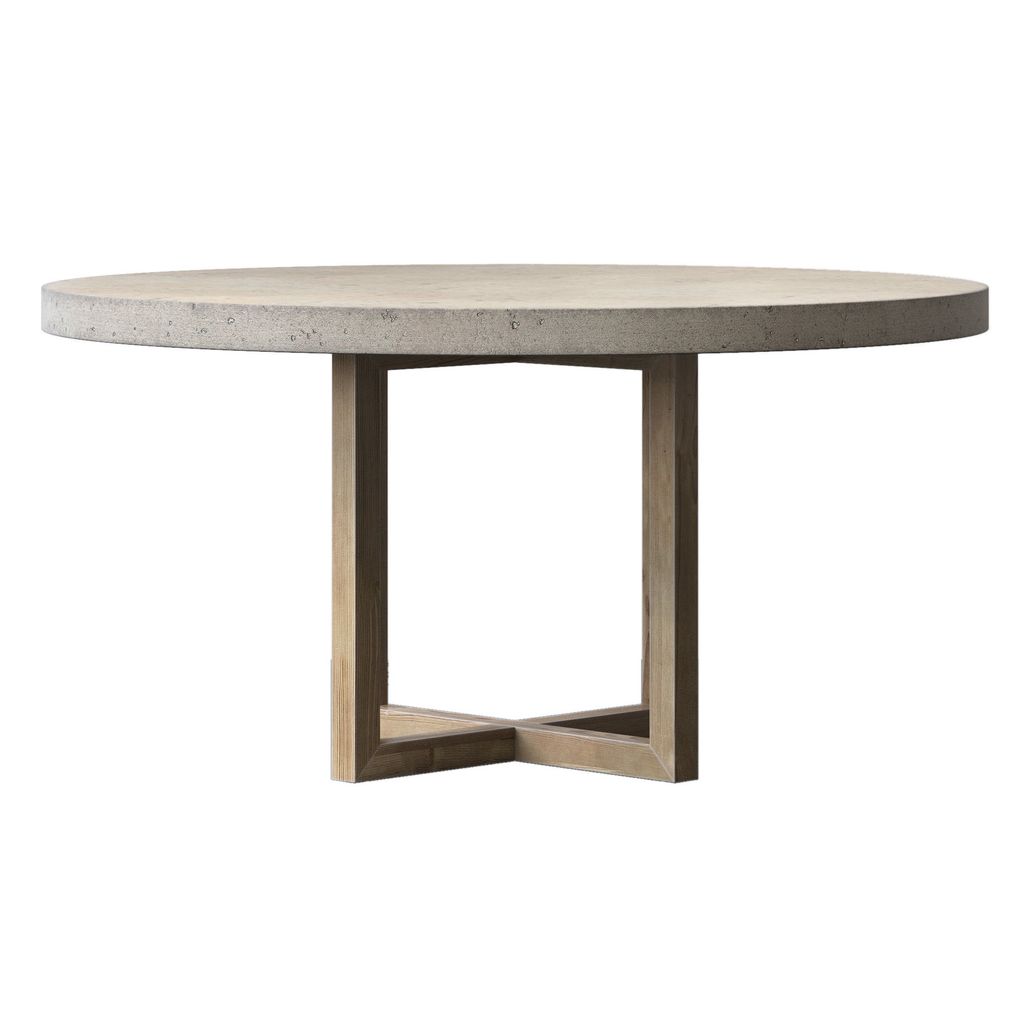 Heston Round Dining Table 3D model | CGTrader