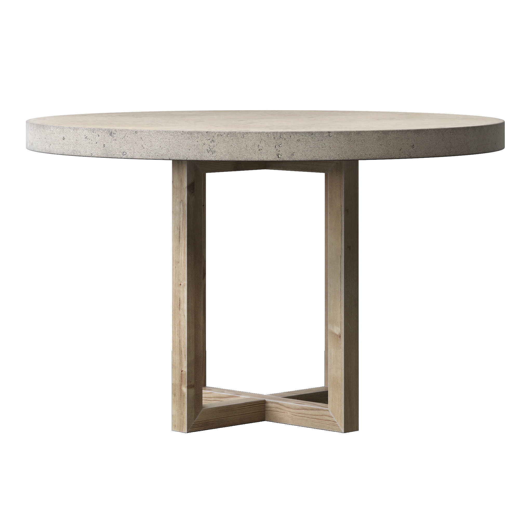 Heston Round Dining Table 3D model | CGTrader