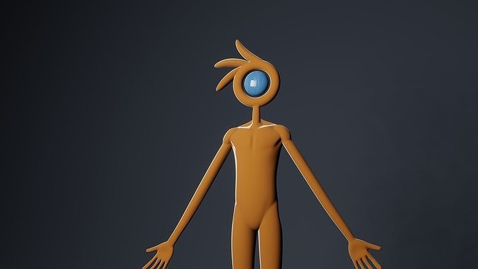 Blender Man 3D model rigged | CGTrader