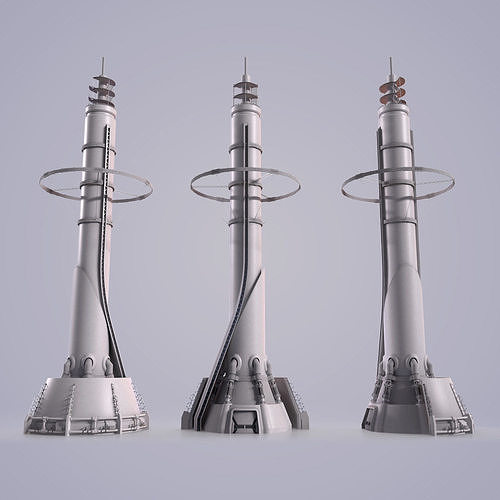 3D model Sci-fi Tower VR / AR / low-poly | CGTrader