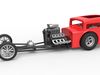Front engine old school dragster with shell Scale 1 to 25 3D model 3D ...