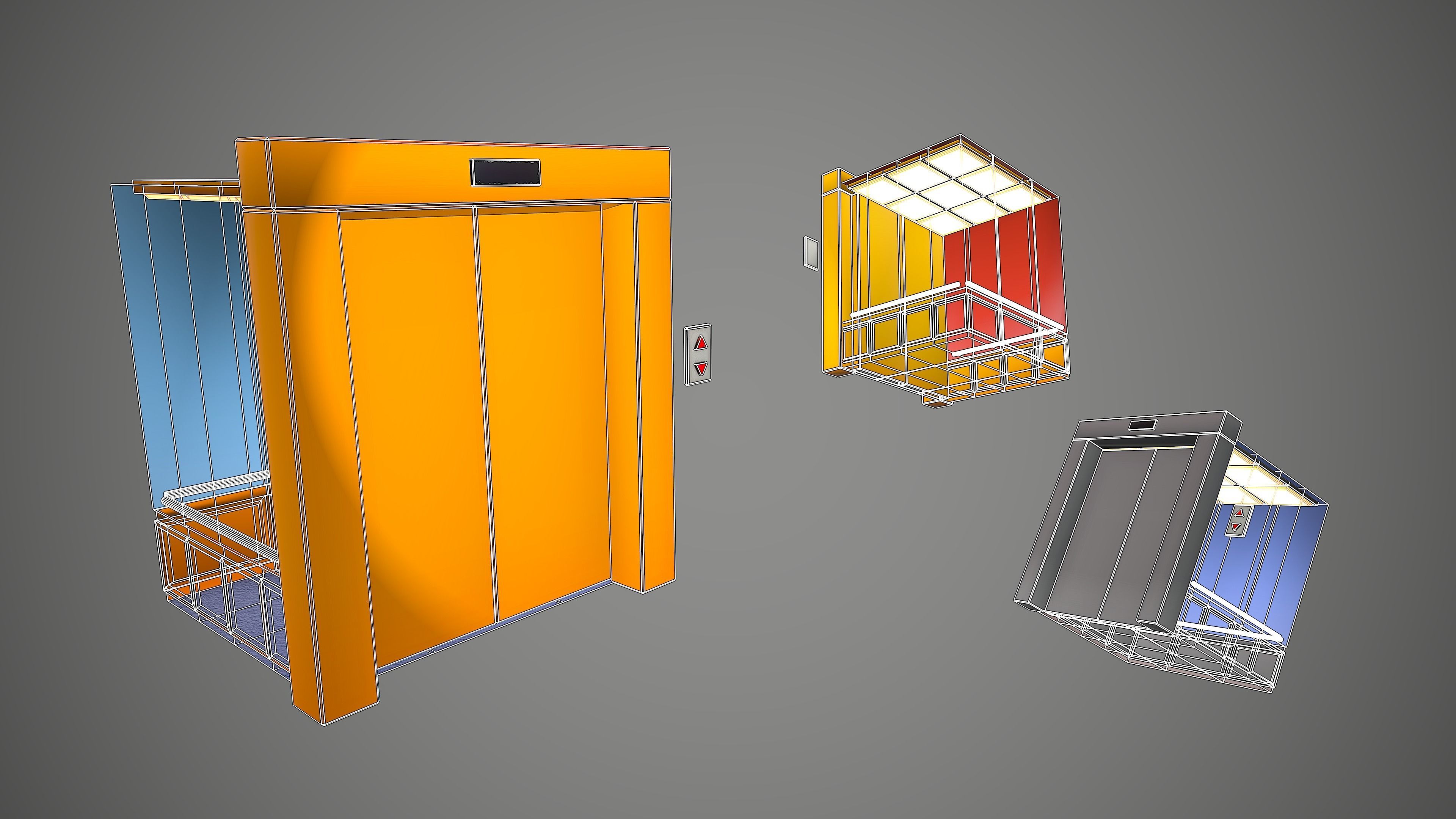 3D model ELEVATOR LIFT CARTOON STYLIZED VR / AR / low-poly | CGTrader