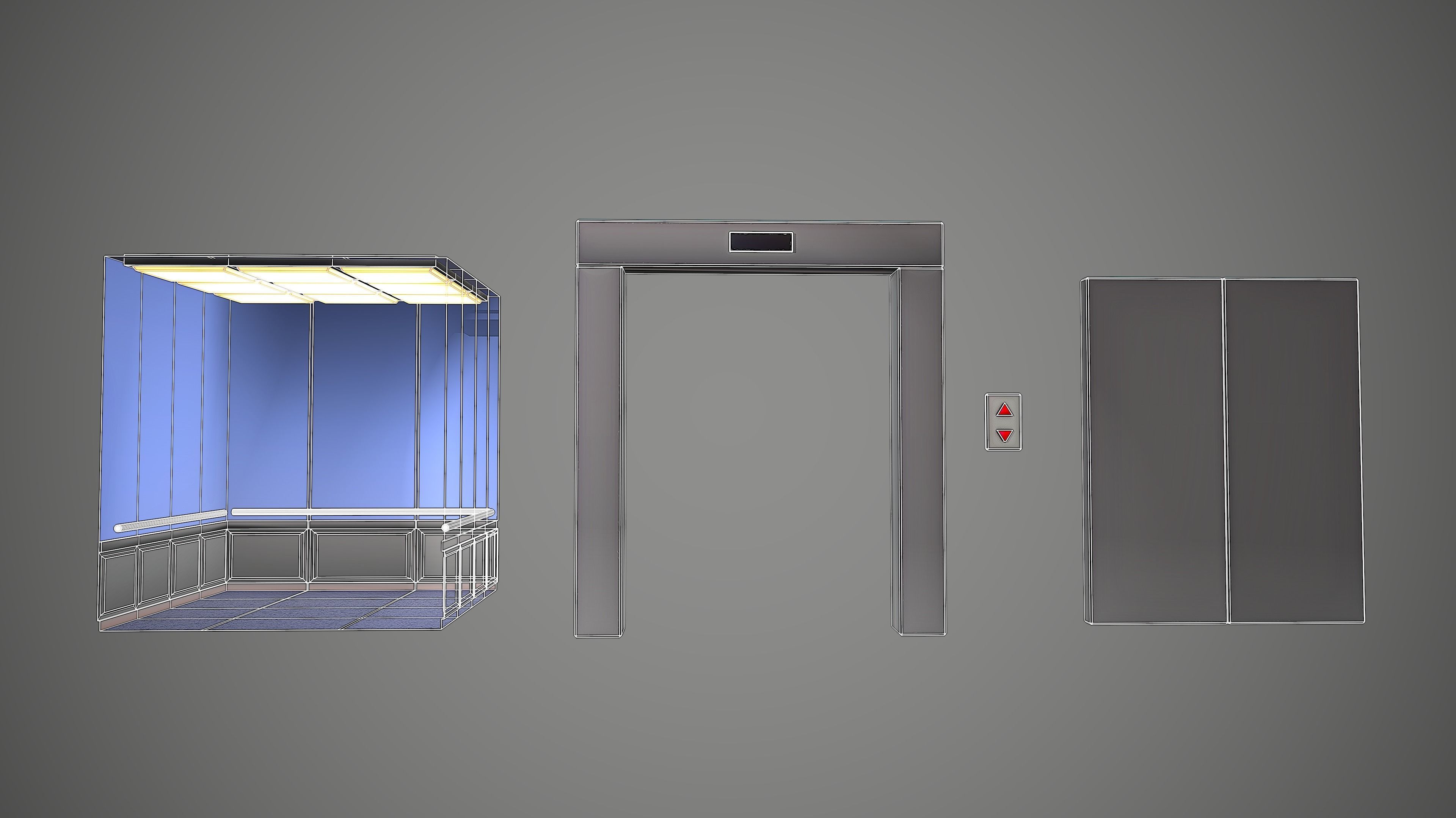 3D model ELEVATOR LIFT CARTOON STYLIZED VR / AR / low-poly | CGTrader