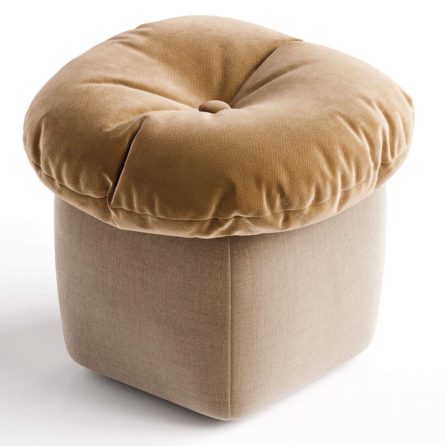 Plush Mushroom Stool 3D model | CGTrader