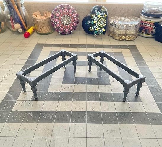12th Scale Dollhouse Bench Frame 3D model 3D printable | CGTrader
