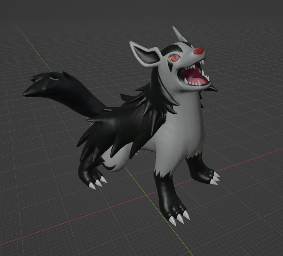 Mightyena pokemon 3D print model free 3D model 3D printable | CGTrader