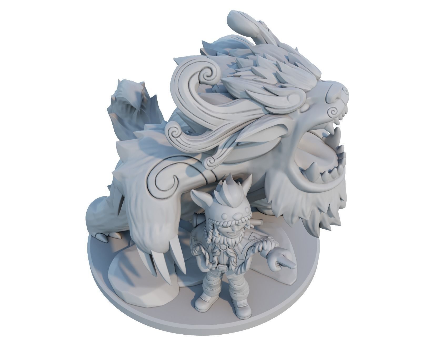 Nunu and Willump 3D Print Model from League of Legends 3D model 3D ...