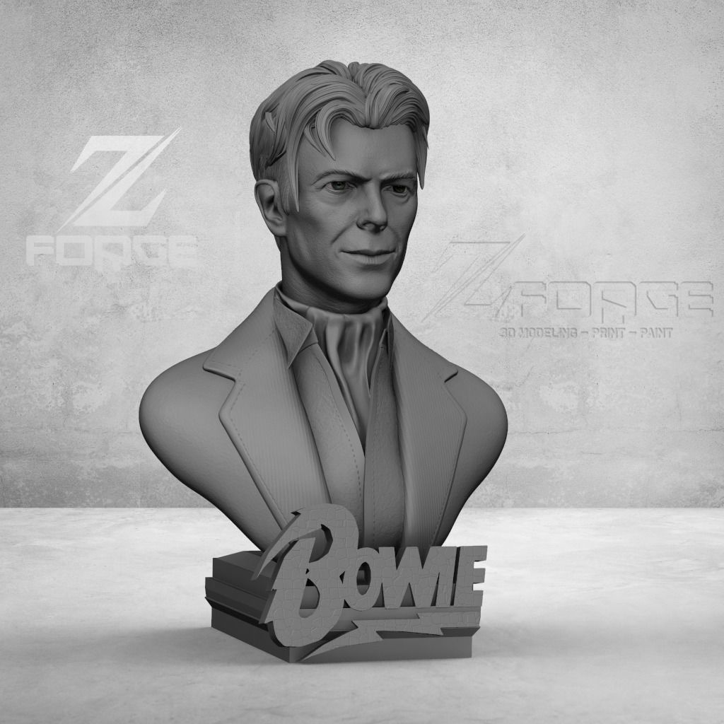 David Bowie Bust 3D Printable -Tested- 3D model 3D printable | CGTrader