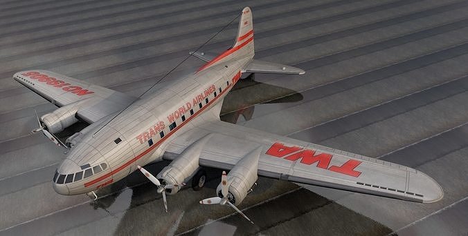 Boeing B-307 Stratoliner - Boeing C-75 3D model | CGTrader