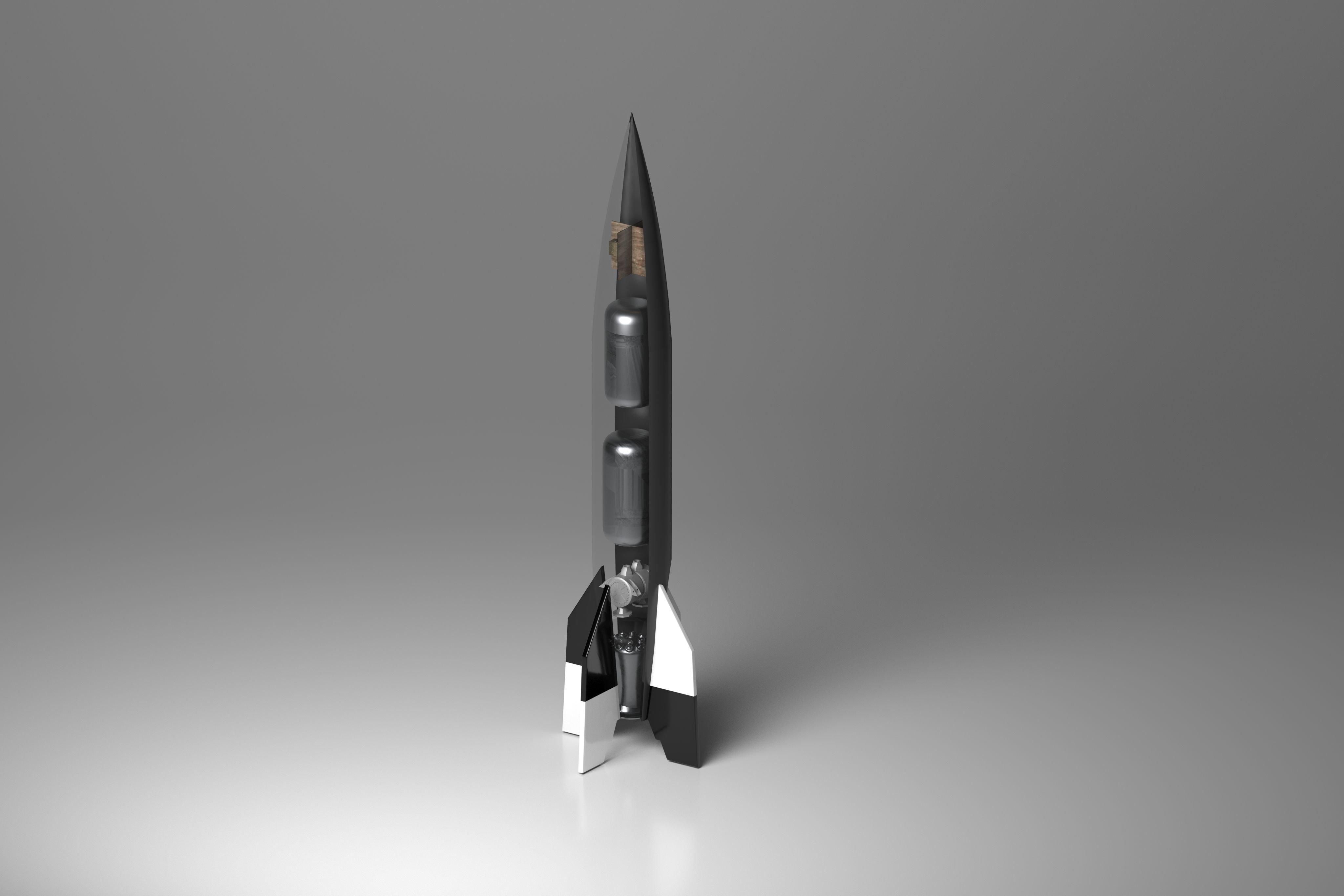 3D model Model of a V2 Rocket VR / AR / low-poly | CGTrader