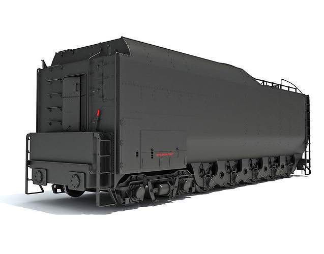 Steam Train Coal Tender Car 3D model | CGTrader